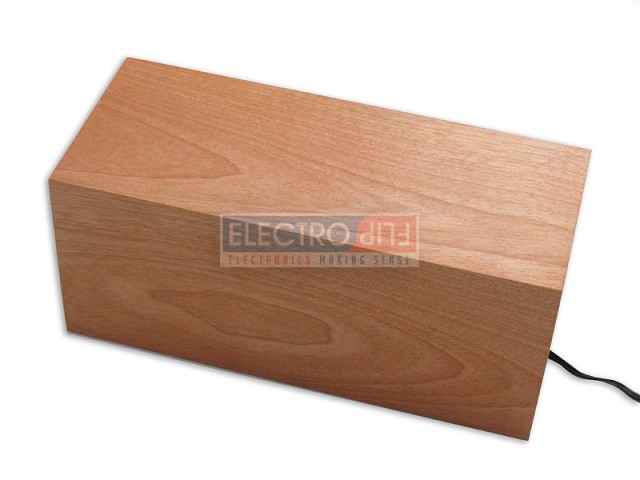 wood block digital clock